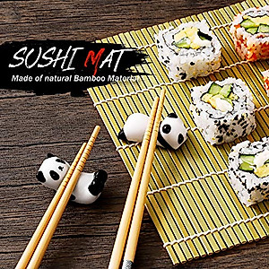 MarcZero Sushi Making Kit, 22 in 1 Sushi Bazooka Roller Kit With Bamboo Mat, Sushi Knife, Bamboo Chopsticks, Bazooka Roller, Sushi Molds, DIY Sushi Roller Machine for Beginner