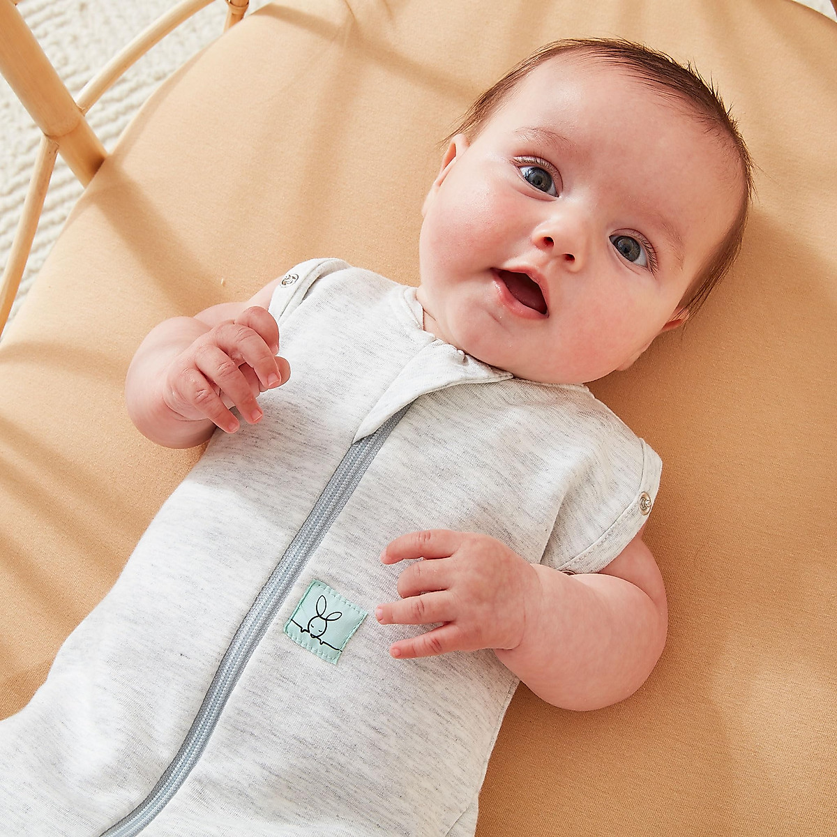 ergoPouch 0.2 TOG Cocoon Baby Sleep Sack 6-12 Months, Swaddle Sleeping Bag, Temperature Control Wearable Blanket (Grey Marle)