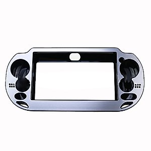 OSTENT Colorful Aluminum Metal Skin Protective Cover Case for Sony PS Vita 1000 PSV1000 Console Color Silver
