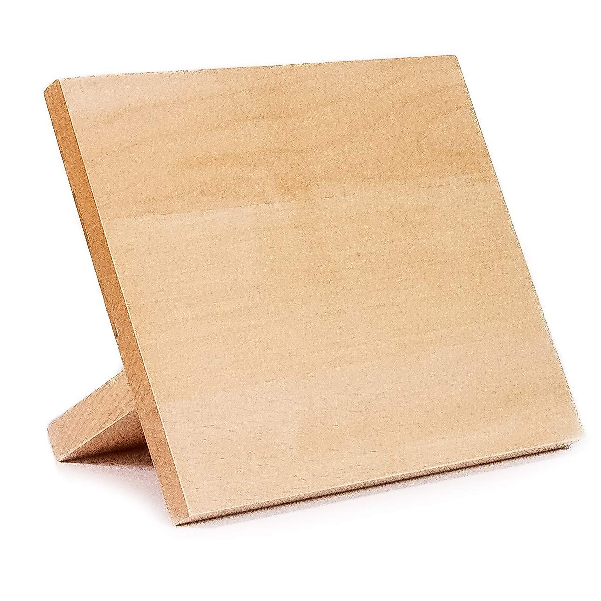 Beechwood Magnetic Knife Block, knife storage Holder stand, Knives organizer shelf rack with powerful magnetic, Large Capacity Kitchen Cutlery Display Stand (10 inch x 8.5 inch)