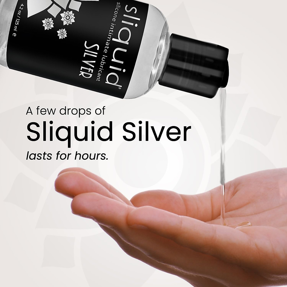 Sliquid Silver Intimate Lubricant - Silicone Lube for Women/Men/Couples, Hypoallergenic Lube, Silicone Lubricant, Waterproof, Unscented, 8.5 Fl Oz
