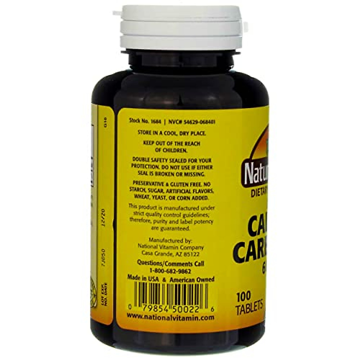 Nature`s Blend Calcium Carbonate 600mg Tablets 100 ct (pack of 2)