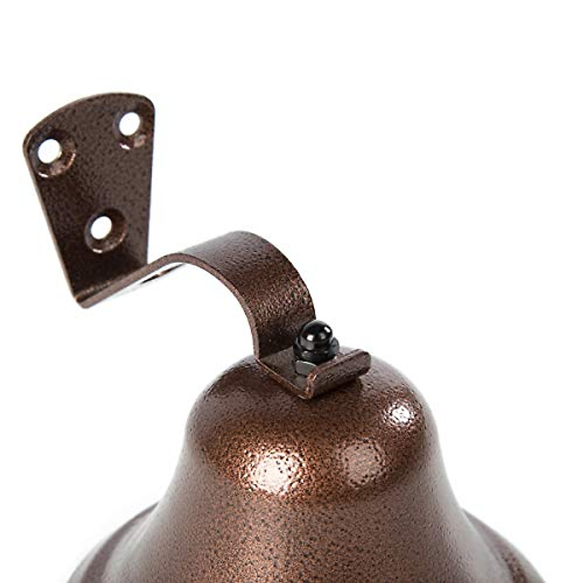 Hanging Bell Dinner Bell Outdoor Bell Bracket Mount Wall Bell Indoor Rope Bell Ship/Boat/Nautical/Door/School/Reception/Home/Church Bell(Copper)