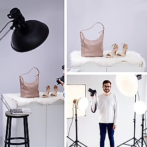 Soonpho 16 inch/42cm Standard Reflector Beauty Dish with Honeycomb Grid, Diffuser Sock and Bag,for Bowens Mount Studio Strobe Flash Light Like Neewer VC-400HS VE-300 Godox AD200 AD180 AD360(Silver)