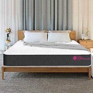 CASA COPENHAGEN Designed in Denmark 6 Inch Cool Fusion Memory Foam Mattress Pressure Relieving, 75 x 39 inches,Bed-in-a-Box - Twin
