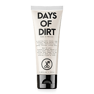 California Born Days of Dirt Hair Styling Cream - Hair Grooming Cream for Dry, Fluffy, Frizzy, Clean Lived-in Look - Styling Cream for No-Hold, Texture & Shine - Made in USA, 6.8fl oz