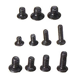 300pcs/Set for Laptop for Computer Screws Kit Assemble Fastening Flat Head Black Repair Case SCRW-106804