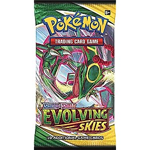 Pokemon TCG: Sword & Shield Evolving Skies Booster Pack (10 Cards)