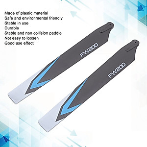 RC Helicopter Propellers,Lightweight High Toughness Remote Control Helicopter Propeller for Fly Wing FW200 RC Helicopter Accessories (Blue)Fuselage Accessories