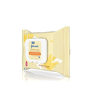 Johnson's Baby Hand and Face Wipes, 25-Count