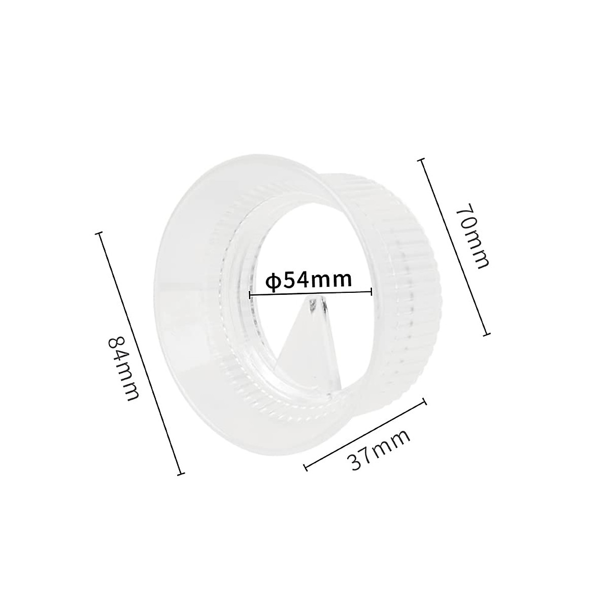 watchget Moka Pot Dosing Funnel, 54mm Stovetop Espresso Coffee Maker Distribution Tool Italian Coffee Maker Dosing Ring For Moka Express 3 Cups, Transparent