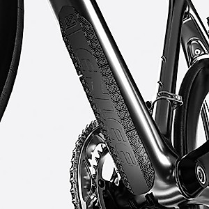 ENLEE Mountain Bike Down Tube Frame Protector, 3M MTB Bicycle Frame Guard - Protect The Bike from Collision and Scratch (Black 2)