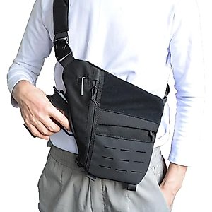 Crossbody Sling Bag, Anti Thief Conceal Carry Handgun Bag, Stealth Personal Pocket Bag Over Shoulder Backpack for Men Women