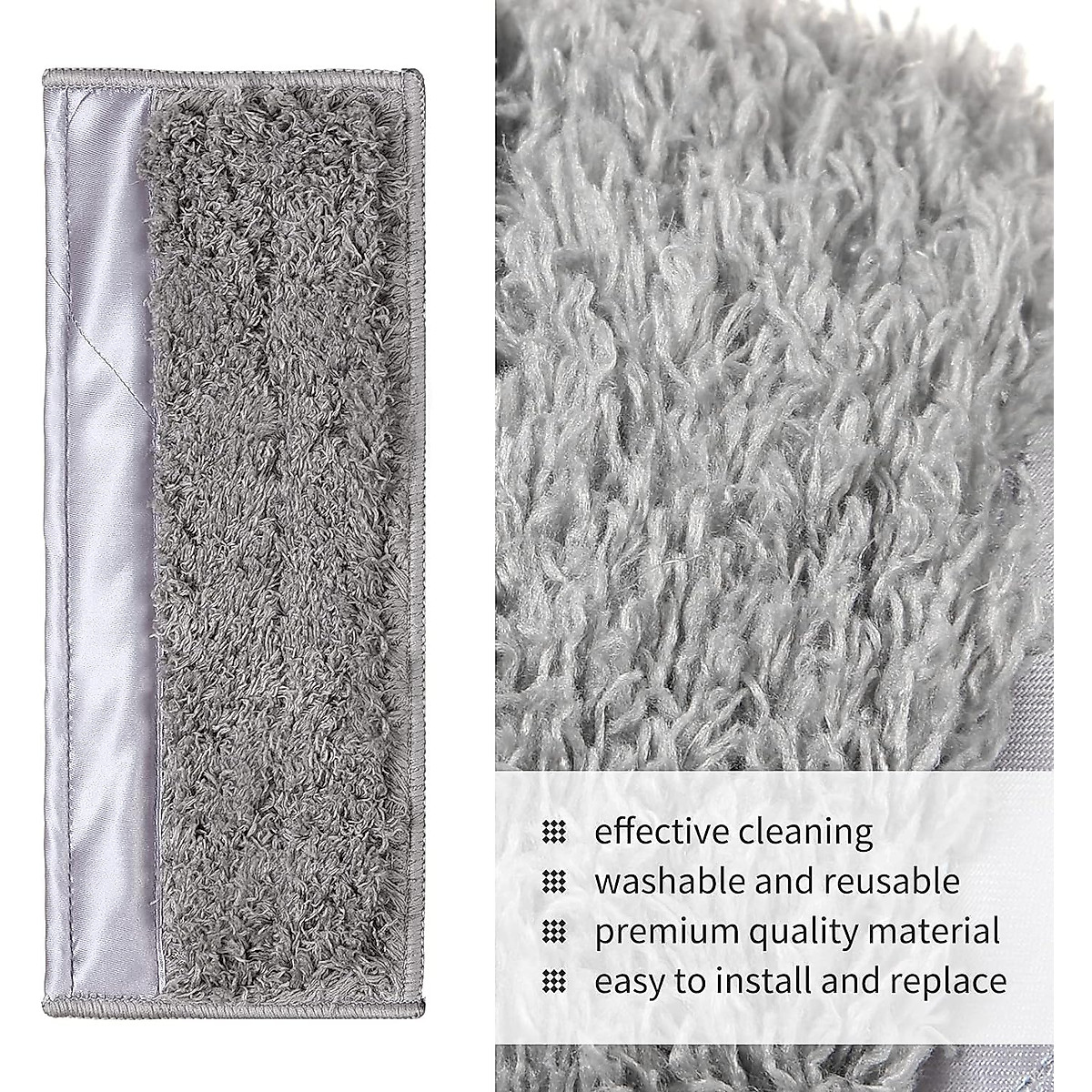 8 Pack Mop Pads Replacement Parts Compatible for IRobot Braava Jet M6 (6110) (6012) (6112) (6113) Ultimate Robot Mop Maintenance Accessories ((4wet+4dry))