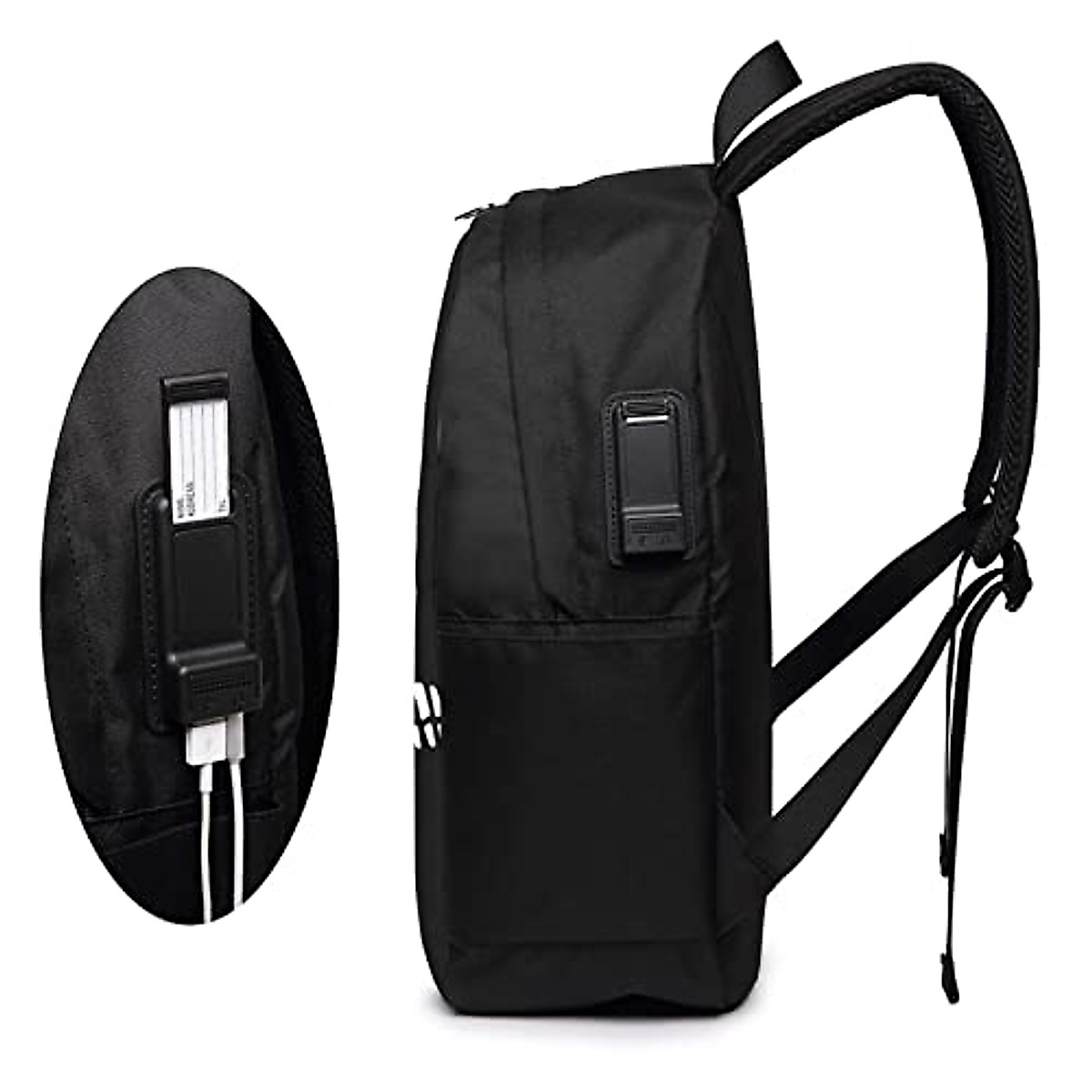 KIREYI Lurking Class by Sketchy Tank Demons Backpack Fashionable Computer Bag with USB Charging Port for Student Travel