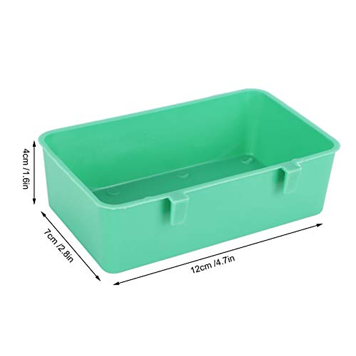 Yosoo 10Pcs Bird Food Feeder Bird Water Feeder Plastic Feeding Bowl Trough Bird Feeder Container Bird Bathtub Accessories