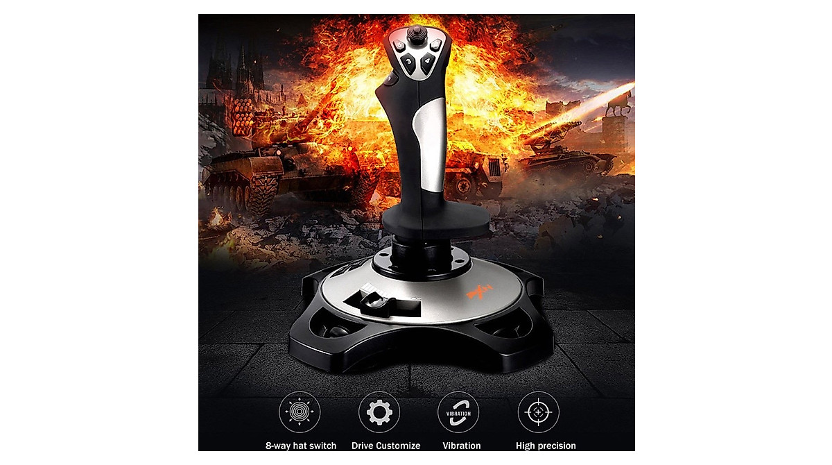 PXN 2113 PC Joystick - Realistic Flight Control with Vibration