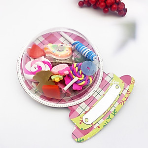 Alinacutle 20PC Half Ball Clear Plastic Candy Dome Candy Holders Chocolate Holder Money Holder Card Shaker Cards Transparent Plastic Blister Clamshell Packing Covers for DIY Gift Box