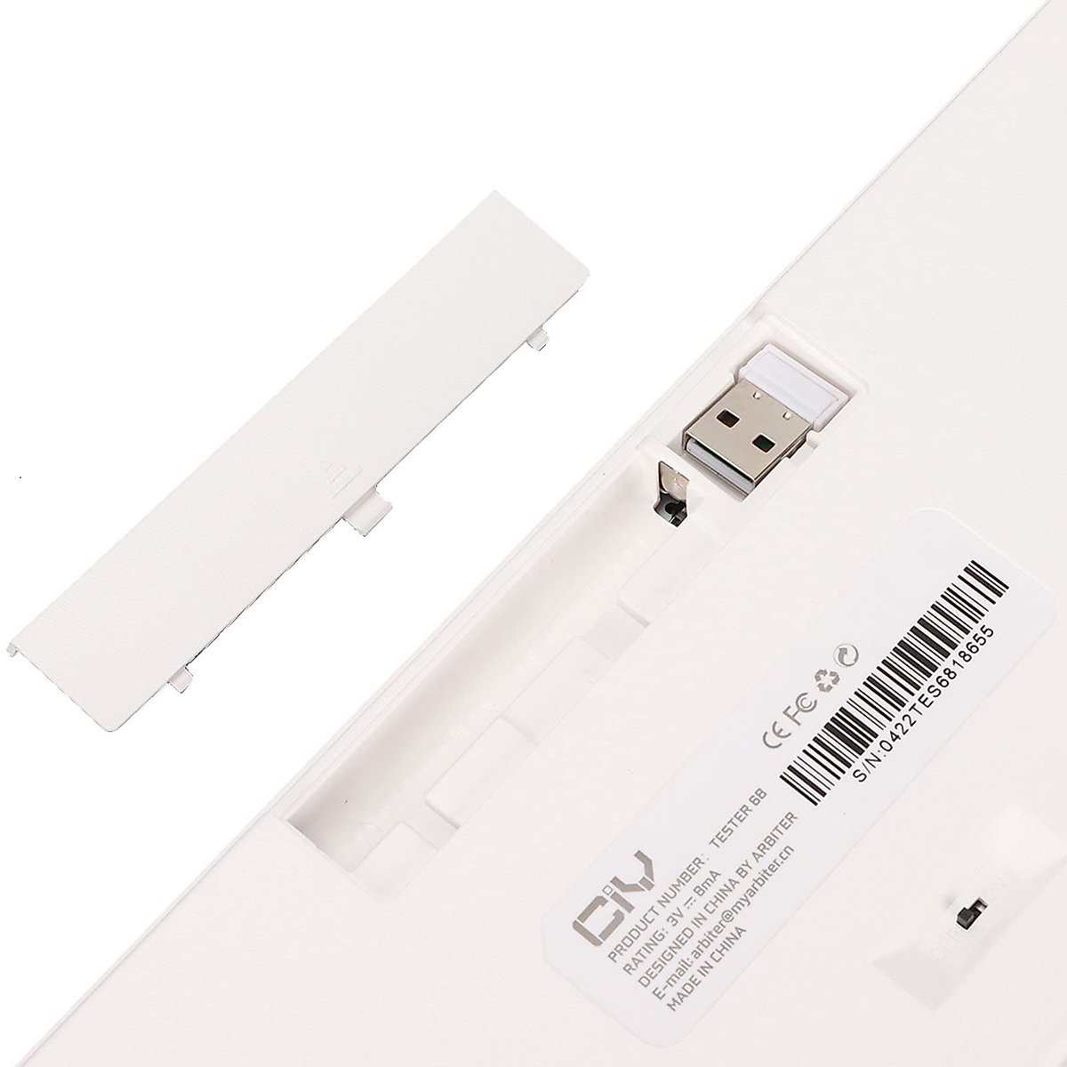 Yoidesu 65% Custom Gaming Keyboard, 64 Keys 2.4G/BT 5.0 Modular DIY Mechanical Keyboard Kit Hot Swappable Switche Keyboard(White)