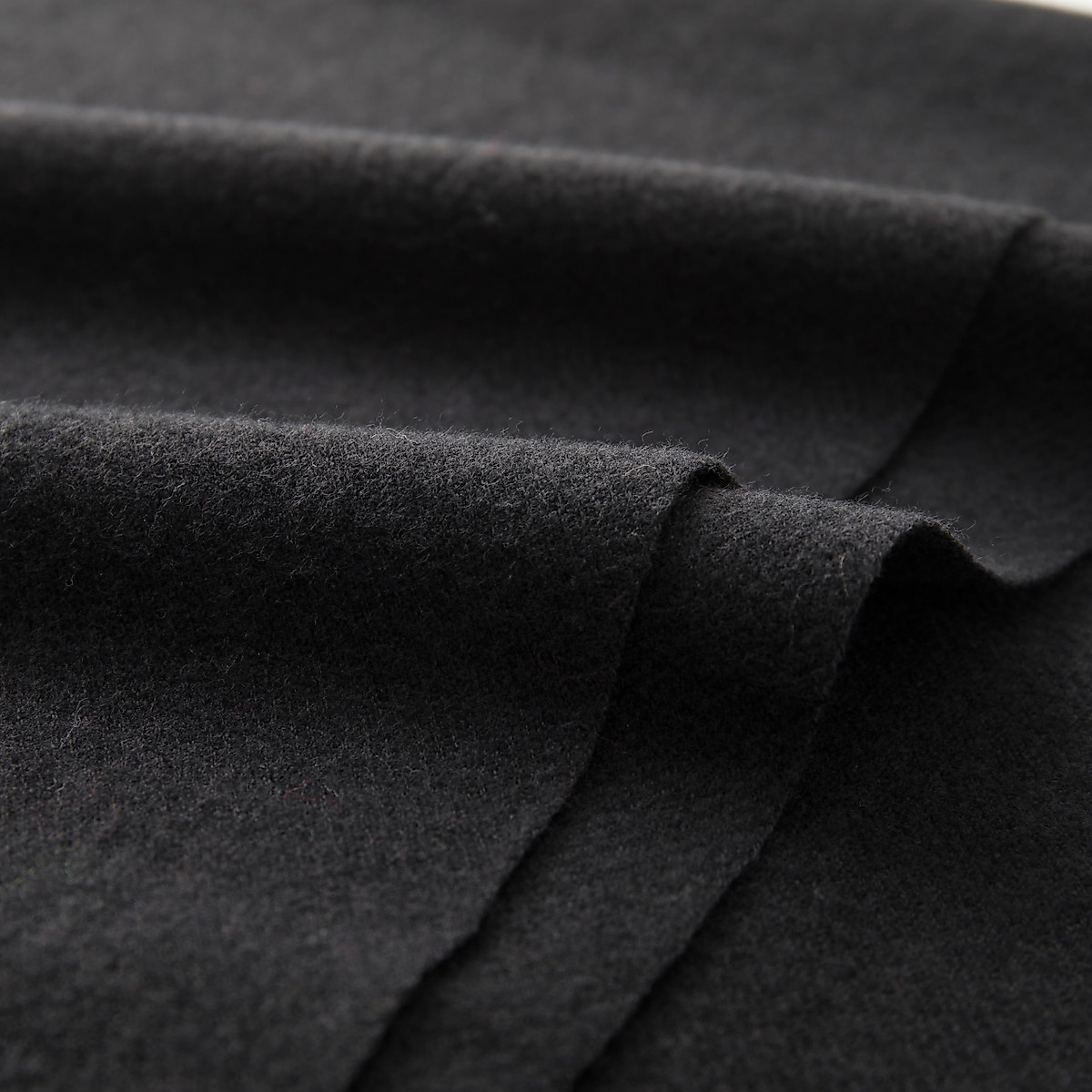 CALVIN & OLIVIA Soft Cashmere Feel Scarf Unisex Classic Plain Solid Tartan Winter Scarves Ombre Buffalo Tartan Tweed Houndstooth Gift for Men Women Black