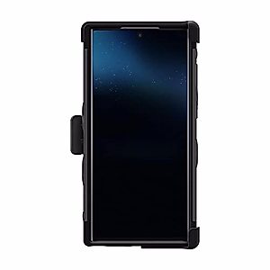 ZIZO Bolt Bundle for Galaxy S22 Ultra Case with Screen Protector Kickstand Holster Lanyard - Black