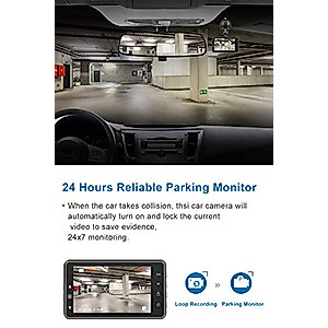 Dash Cam for Cars 1080P FHD Car Dash Camera CHORTAU 2023 New Version Car Camera Recorder 3Inch Screen Dashboard Camera with 170° Wide Angle, Super Night Vision, WDR, Loop Recording, Parking Monitor