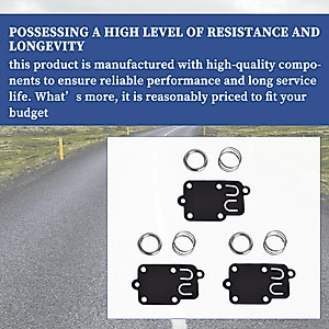 Getfarway Carburetor Diaphragm Gasket kit Fit for Spring Cap 2Hp Thru 5Hp Horizontal Engines, 270026 272538 272538S 272637 4157 (3 PCS)