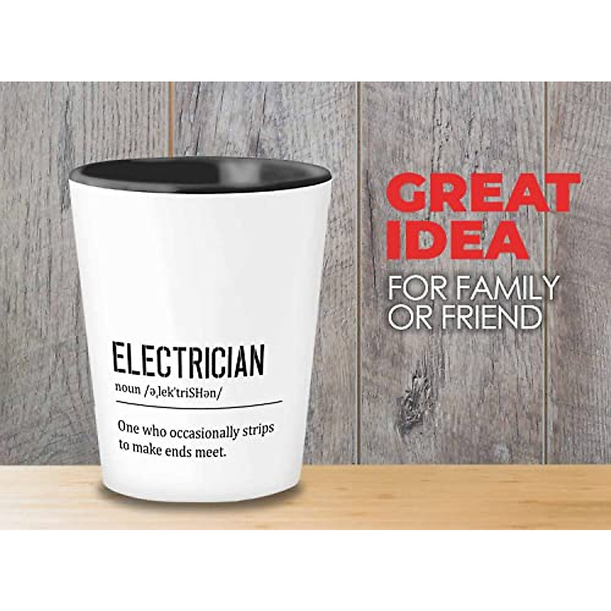 Bubble Hugs Electrician Shot Glass 1.5oz - Because Engineers - Electrical Engineer Technician Lineman Proffesional Electrician Graduation Student Electricity Funny Man Hillarious Husband