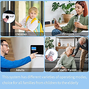 Burglar Alarm System for Home, DIY 4G WiFi Wireless Security Alarm Kit with GSM and Free APP