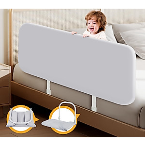 strenkitech Portable Bed Rails for Toddler: Travel Baby Bed Rail Guards for Crib, Twin, Queen, Full, King Size Beds - Easy to Assemble, Safe Guard Bed Side Rail for Toddlers and Kids