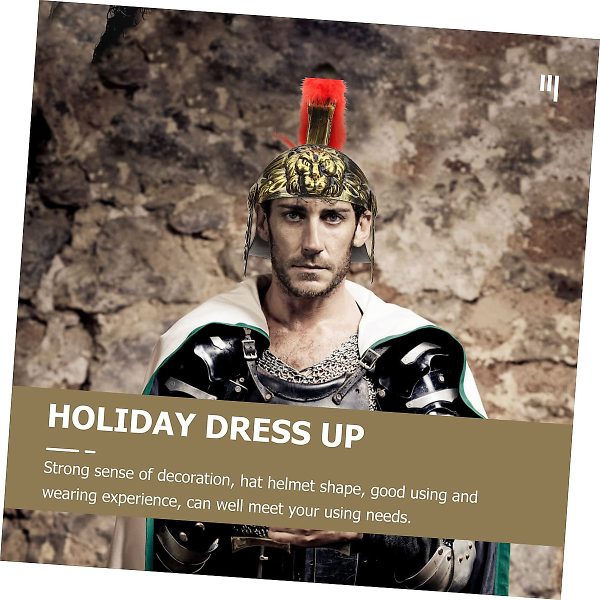 Hemobllo Samurai Hat Costumes for Men Mens Pirate Costume Roman Helmet Gladiator Helmet Plastic Aldult Golden Samurai Helmet Roman Soldier Costume