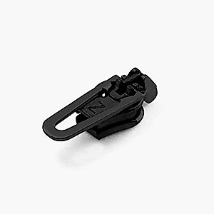 ZlideOn Zipper Pull Replacement - Black, Normal (L) - 5B - Instant Zipper Replacement Slider for Plastic Zippers
