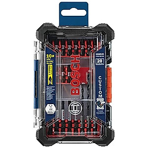 BOSCH DDMS40 40-Piece Assorted Impact Tough Drill Drive Custom Case System Set for Drilling and Driving Applications