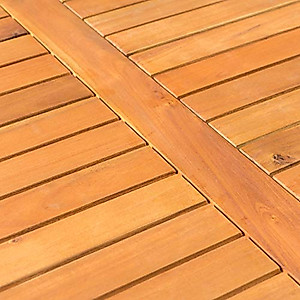 Christopher Knight Home Perla Outdoor Acacia Wood Coffee Table, Teak Finish ,Brown