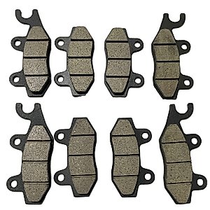 Complete Front and Rear Severe Duty Brake Pad Set for 2008-2013 Yamaha Rhino 700
