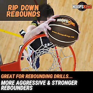 HOOPSKING Weighted Basketball with Online Training Video, 28."5-2.75 lbs, 29.5" - 3 lbs (28.5 Inch (Women))
