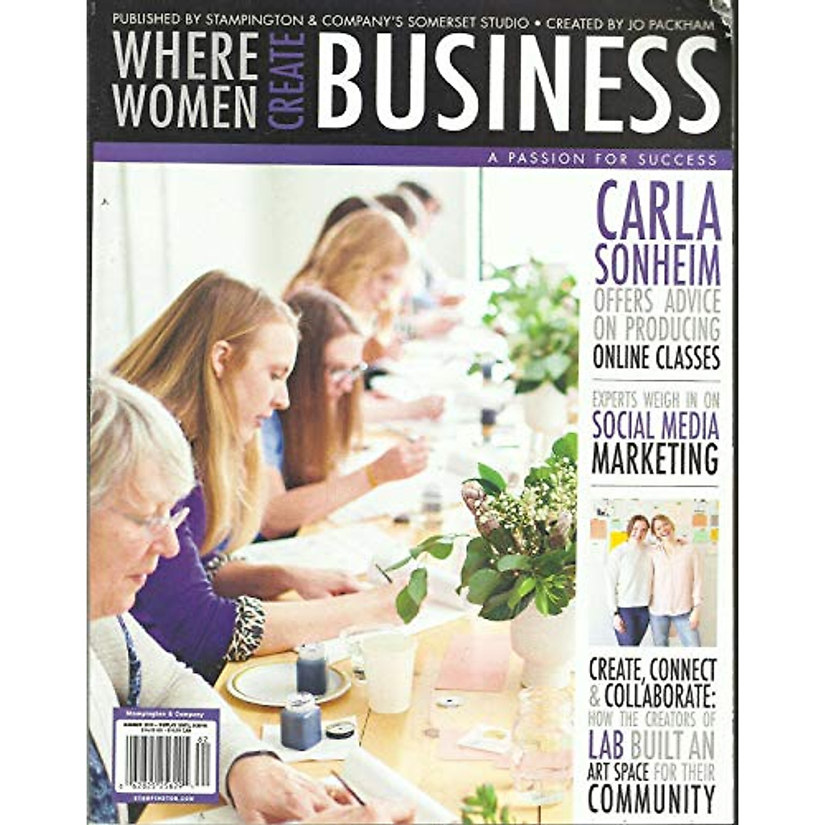 WHERE WOMEN CREATE BUSINESS MAGAZINE, A PASSION FOR SUCCESS SUMMER, 2016