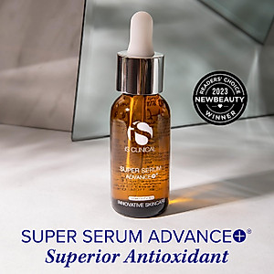 iS CLINICAL Super Serum Advance+, Anti-Aging Vitamin C Face Serum, reduces scaring and fine stretch marks, 1 Fl Oz