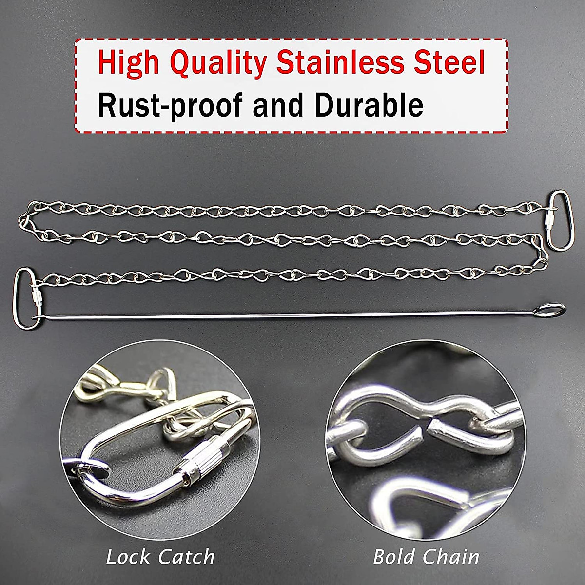 Upgraded Extended Hanging Feeder, Chicken Vegetable Hanging Feeder Toy,Chicken Vegetable String Bag Poultry Fruit Holder Chicken Cabbage Feeder Treat Feeding Tool,Chicken Veggies Skewer (Packag1)