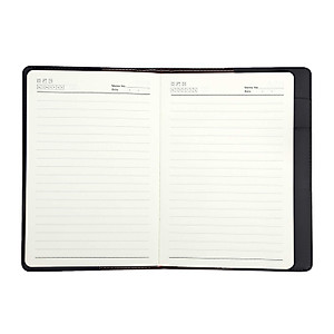 IPENNY A5 Vintage Leather Journal with Combination Lock Digital Password Journal with Bookmark Pen Loop Retro Privacy Notebook Writing Travel Diary Locking Journal, 100 Sheets (#2,Black)