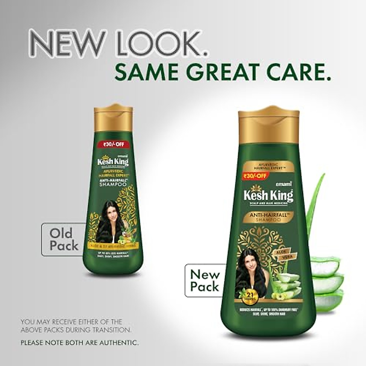 KESH KING Anti Hairfall Shampoo | with Ayurvedic Herbs & Aloe Vera | Provides Healthy Nourished Scalp | for Shiny Smooth Hair | 11.49 Fl Oz/340ml