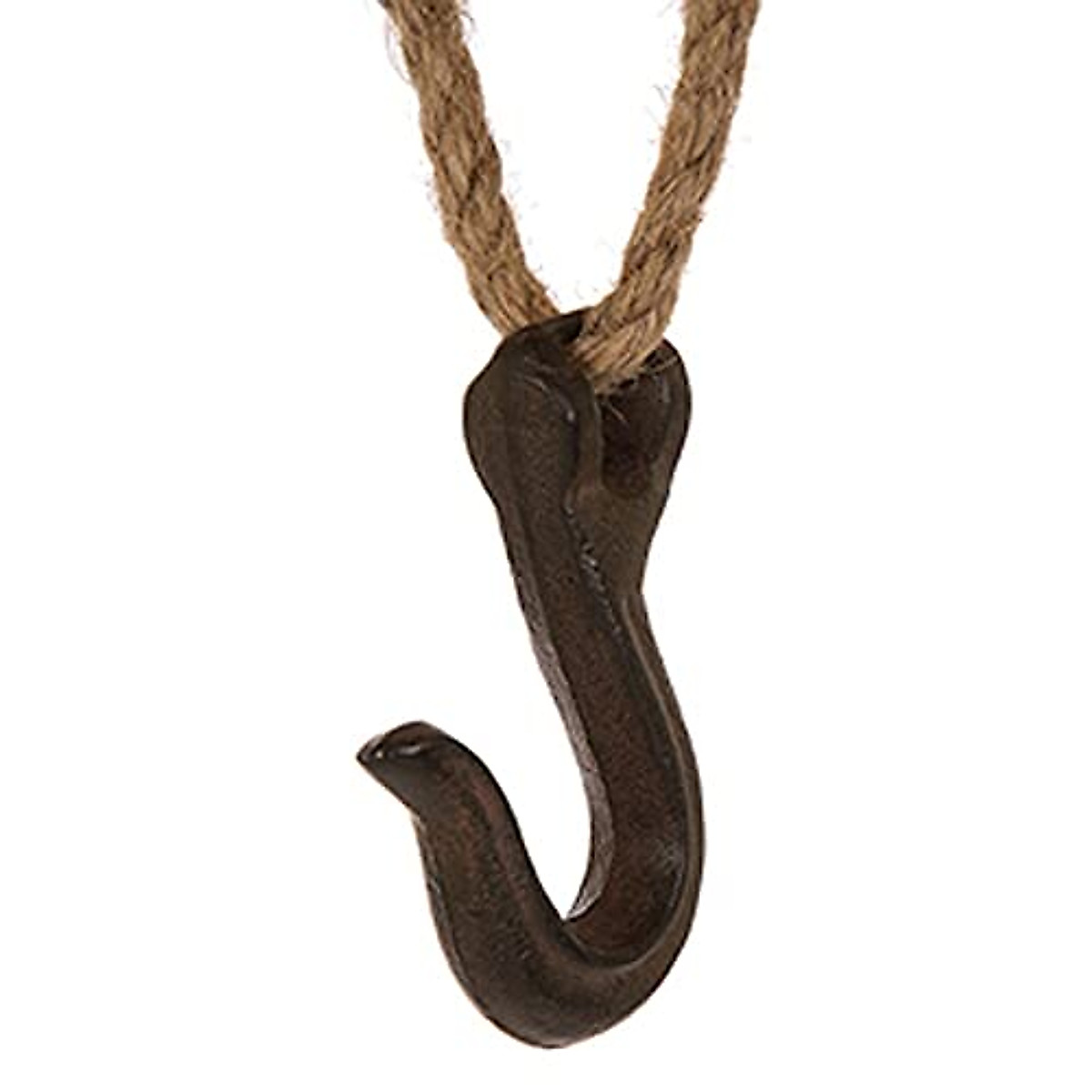 Glitzhome Set of 2 Wooden Iron Farmhouse Wall Shelf with Holders, Rustic