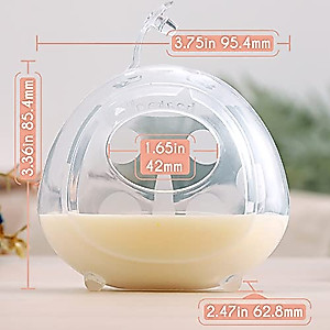 haakaa Ladybug Milk Collector Wearable Milk Collector Ladybug Breastmilk Collector Breastfeeding Milk Catchers Breast Milk Savers 2.5oz/75ml 2 PCS