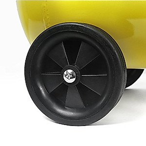 Stark USA 3.5HP Portable 10 Gallons Air Compressor Tank Ultra Quiet Horizontal Tank Adjustable Pressure with Built-in Wheel