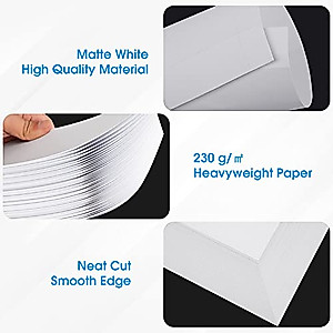 MaxGear Business Cards 200 Printable Business Cards, Business Card Paper Compatible with Laser & Inkjet Printer, Double-sided Printing, Heavyweight, Matte White Paper, 10 Cards/Sheet, 3.5" x 2" (8871)
