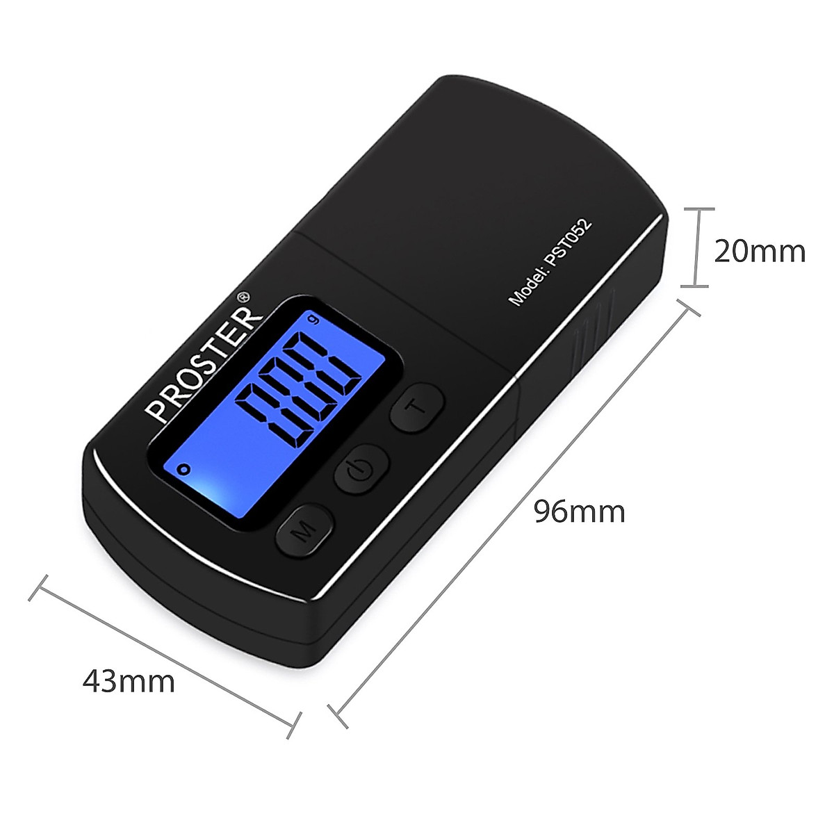 Proster 5g/0.01g Turntable Stylus Force Tracking Scale Phono Turntable Cartridge Pressure Gauge Tone Arm Scale Record Stylus Alignment with LCD Backlight for Tonearm Phono Cartridge