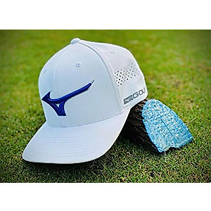 Mizuno Womens Tour Delta Fitted Hat, Black, Large-X-Large US