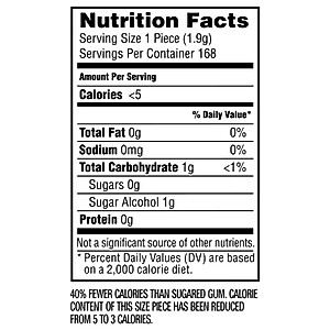 ORBIT Peppermint Sugar Free Chewing Gum, 12 Packs of 14-Pieces (168 Total Pieces)