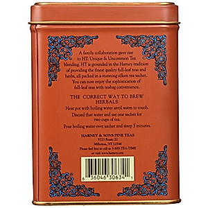 Harney & Sons Pumpkin Spice Rooibos Tea 20 ct Sachet Tin