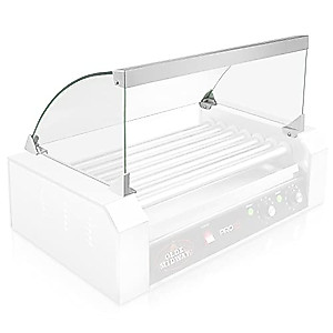 Olde Midway Glass Cover ONLY for Hot Dog 7 Roller Grill Cooker Machine - Replacement or Upgrade